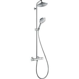 Hansgrohe Raindance Select 240 Showerpipe 27116000 Ecosmart, Brausearm 450 mm, schwenkbar