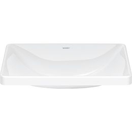 Duravit D-Neo Einbau-Waschtisch 03586000791 ohne Hahnloch und Überlauf, weiss wondergliss