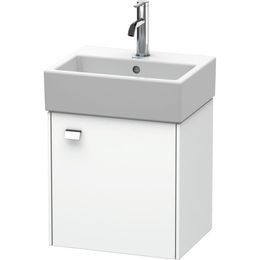 Duravit Brioso Waschtischunterschrank BR4050R1018 434x339mm, Wei&szlig; Matt, T&uuml;r rechts, Griff Chrom