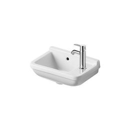 Duravit Starck 3 Handwaschbecken 0751400000 40x26cm, Hahnloch rechts, mit &Uuml;berlauf, Hahnlochbank, wei&szlig;