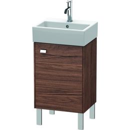 Duravit Brioso Waschtischunterbau BR4430R1021 434x339mm, Nussbaum Dunkel/Chrom, T&uuml;r rechts