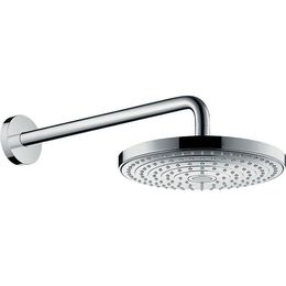 Hansgrohe Raindance Select Kopfbrause 26470000 S 240 2jet, chrom, EcoSmart, mit Brausearm 390 mm