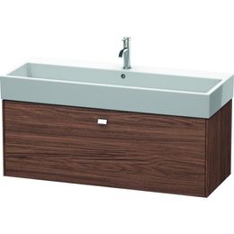 Duravit Brioso Waschtischunterbau BR405701021 1184x459mm, Nussbaum Dunkel/Chrom, 1 Auszug