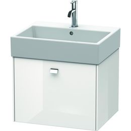 Duravit Brioso Waschtischunterschrank BR405301022 584x459mm, Wei&szlig; Hochglanz, 1 Auszug, Griff Chrom