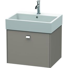 Duravit Brioso Waschtischunterbau BR405301043 584x459mm, Basalt Matt, 1 Auszug, Griff Chrom