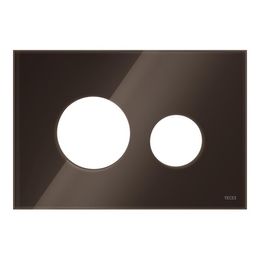TECEloop Blende f&uuml;r WC-Bet&auml;tigungsplatte 9240678 Glas kaffeebraun