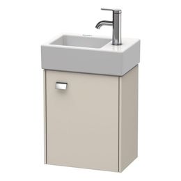 Duravit Brioso Waschtischunterbau BR4049R1091 364x239mm, Taupe, T&uuml;r rechts, Griff Chrom