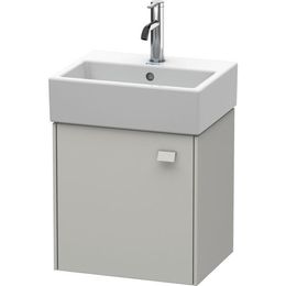 Duravit Brioso Waschtischunterbau BR4050L0707 434x339mm, Betongrau Matt, T&uuml;r links