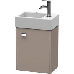 Duravit Brioso Waschtischunterbau BR4049R1043 364x239mm, Basalt Matt, T&uuml;r rechts, Griff Chrom
