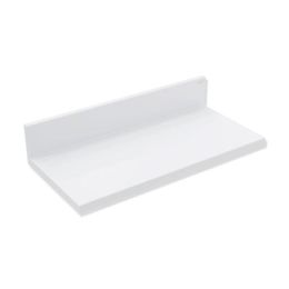HEWI System 900 Q Ablage 900Q03.00060DX pulverbeschichtet wei&szlig; tiefmatt, aus Metall, 200x40x98mm