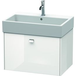 Duravit Brioso Waschtischunterbau BR405401022 684x459mm, Wei&szlig; Hochglanz, 1 Auszug, Griff Chrom