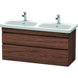 Duravit DuraStyle Waschtisch-Unterschrank DS649802121 123x44,8x61cm, 2 Ausz&uuml;ge, Becken links/rechts, nussbaum dunkel