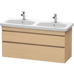 Duravit DuraStyle Waschtisch-Unterschrank DS649803030 123x44,8x61cm, 2 Ausz&uuml;ge, Becken links/rechts, Eiche natur