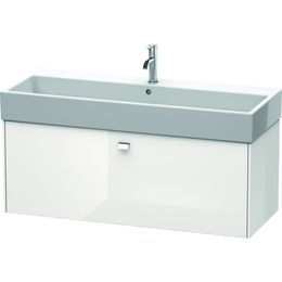 Duravit Brioso Waschtischunterbau BR405701022 1184x459mm, Wei&szlig; Hochglanz, 1 Auszug, Griff Chrom