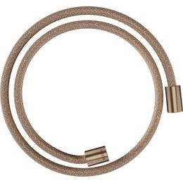 Hansgrohe Textilbrauseschlauch 28228310 1250 mm, Mutter beidseitig zylindrisch, brushed red gold