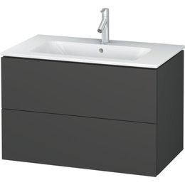 Duravit L-Cube Waschtischunterbau LC624104949 Graphit Matt, 82x55,5x48,1cm, 2 Schubladen