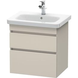 Duravit DuraStyle Waschtisch-Unterschrank DS648009191 58 x 44,8 cm, taupe, 2 Schubk&auml;sten, wandh&auml;ngend