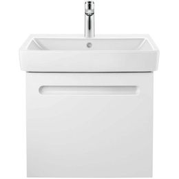 Duravit No. 1 Möbel-Waschtisch 2375550000 55 x 46 cm, weiß, mit Hahnloch, Überlauf, Hahnlochbank