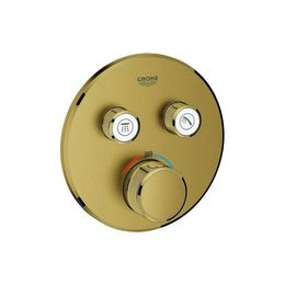 Grohe Grohtherm Smartcontrol Fertigmontageset 29119GN0 cool sunrise geb&uuml;rstet, rund, UP-Thermostat, 2 Absperrventile
