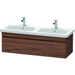 Duravit DuraStyle Waschtisch-Unterschrank DS639802121 123x44,8x39,8cm, 1 Auszug, Becken links/rechts, nussbaum dunkel