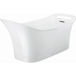 Hansgrohe Badewanne Axor Urquiola 180 x 62,4 cm, freistehend, Mineralguss, weiss
