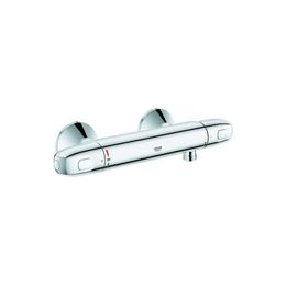 Grohe Grohtherm 1000 Brausethermostat 34550000 chrom, Aufputz, mit QuickFix S-Anschlüsse