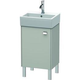 Duravit Brioso Waschtischunterbau BR4430L1007 434x339mm, Betongrau Matt, T&uuml;r links, Griff Chrom