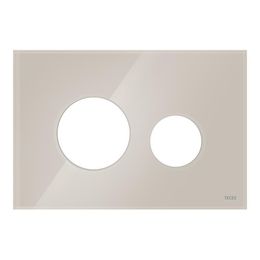 TECE TECEloop WC-Blende 9240617 Glas lichtbeige, f&uuml;r WC-Bet&auml;tigungsplatte