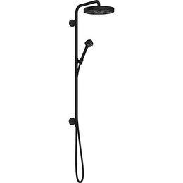 Hansgrohe Axor One Fertigmontageset 48790670 Unterputz-Showerpipe, mit Handbrause, mattschwarz