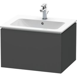 Duravit L-Cube Waschtischunterbau LC614004949 Graphit Matt, 62x40x48,1cm, 1 Auszug, wandh&auml;ngend