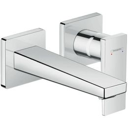 Hansgrohe Metropol Waschtischarmatur 32525000 chrom, für Wandmontage, Zungengriff, 165mm
