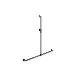 HEWI System 900 Duschhandlauf 900.35M40260ER 1250 x 1184 mm, dunkelgrau, schwarz tiefmatt