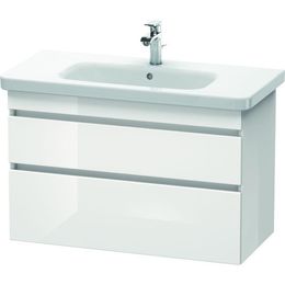 Duravit DuraStyle Waschtisch-Unterschrank DS648202218 93 x 44,8 cm, wei&szlig; hochglanz/wei&szlig; matt, 2 Schubk&auml;sten, wandh&auml;ngend