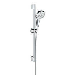 Hansgrohe Croma Select S 1jet Brauseset 26565400 EcoSmart, weiss-chrom, 65 cm Brausestange