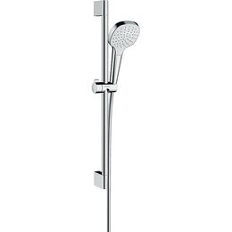 Hansgrohe Croma Select E 1jet Brauseset 26585400 EcoSmart, weiss-chrom, 65 cm Brausestange