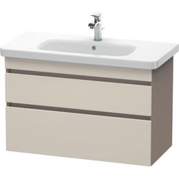 Duravit DuraStyle Waschtisch-Unterschrank DS648209143 93 x 44,8 cm, taupe/basalt matt, 2 Schubk&auml;sten, wandh&auml;ngend