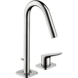 Hansgrohe Axor Citterio M 160 2-Loch-Waschtischarmatur 34132000 Ausladung 135mm, mit Zugstangen-Ablaufgarnitur, chrom