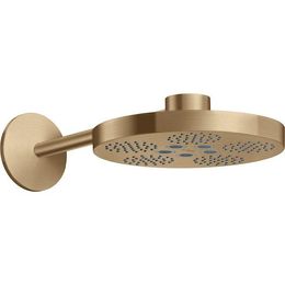 Hansgrohe Axor One Kopfbrause 48492140 mit Brausearm, 2jet, brushed bronze