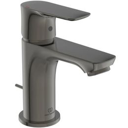 Ideal Standard Connect Air Waschtischarmatur A7014A5 5 l/min, Ausladung 90mm, mit Ablaufgarnitur, magnetic grey