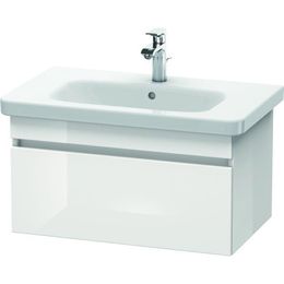 Duravit DuraStyle Waschtisch-Unterschrank DS638102243 73 x 44,8 cm, wei&szlig; hochglanz/basalt matt, 1 Auszug, wandh&auml;ngend
