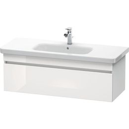 Duravit DuraStyle Waschtisch-Unterschrank DS639502218 113 x 44,8 cm, wei&szlig; hochglanz/wei&szlig; matt, 1 Auszug, wandh&auml;ngend