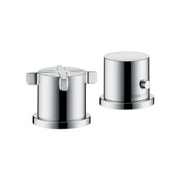 Hansgrohe Axor Citterio E Fertigmontageset 36412000 2-Loch-Wannenrandarmatur, mit Thermostat, chrom
