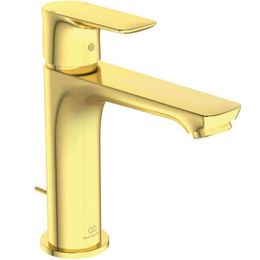 Ideal Standard Connect Air Waschtischarmatur A7012A2 5 l/min, Ausladung 125mm, mit Ablaufgarnitur, brushed gold