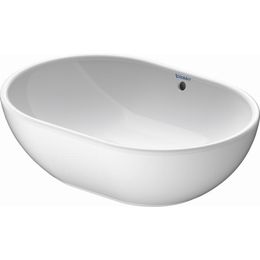 Duravit Design Classics Aufsatzbecken Universal 03355000001 mit Überlauf, 49,5 x 35 cm, Weiß Hochglanz, wondergliss