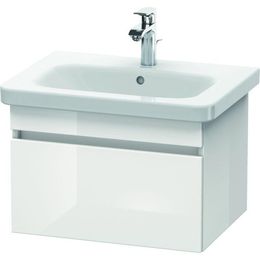 Duravit DuraStyle Waschtisch-Unterschrank DS638002218 58 x 44,8 cm, wei&szlig; hochglanz/wei&szlig; matt, 1 Auszug, wandh&auml;ngend