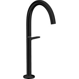 Hansgrohe Axor One Waschtischarmatur 48030670 Ausladung 165mm, f&uuml;r Waschsch&uuml;sseln, mit Push-Open Ablaufgarnitur, mattschwarz