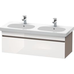 Duravit DuraStyle Waschtisch-Unterschrank DS638602243 115 x 45,3 cm, wei&szlig; hochglanz/basalt matt, 1 Auszug, wandh&auml;ngend
