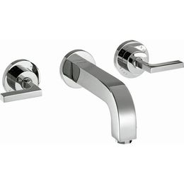 Hansgrohe Axor Citterio Fertigmontageset 39147000 Unterputz-3-Loch-Waschtischarmatur, mit Hebelgriffen, chrom