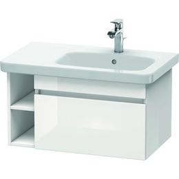 Duravit DuraStyle Waschtischunterbau DS639302222 Wei&szlig; Hochglanz, 73x44,8x39,8cm, Becken rechts
