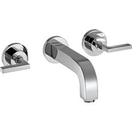 Hansgrohe Axor Citterio Fertigmontageset 39315000 Unterputz-3-Loch-Waschtischarmatur, mit Hebelgriffe, chrom